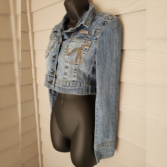 Hydraulic Jackets & Coats | Hydraulic Cropped Denim Jacket Small | Poshmark